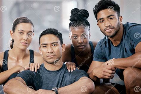 Fitness, Diversity and Portrait of People in Gym for Teamwork, Support ...