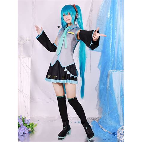Costum Cosplay Hatsune Miku Xl Emagro