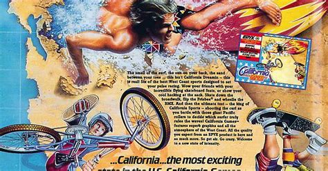 California Games Videogames Advert In The Late 80s Amigaamstrad