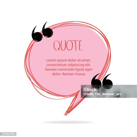 손으로 만든 연설 거품 견적 프레임 큰 세트 자유형 텍스트 따옴표 빈 컬러 텍스트 상자 템플릿 따옴표 거품 따옴표 기호 개념에