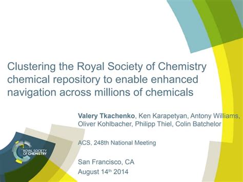 clustering the royal society of chemistry chemical repository to enable enhanced navigation