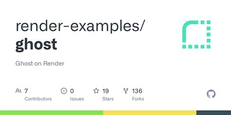GitHub Render Examples Ghost Ghost On Render