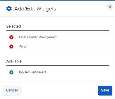 Add Edit Widgets