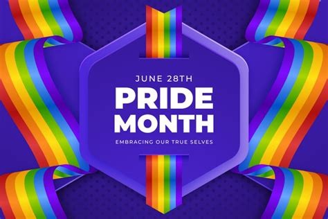 Gradient Background For Pride Month Celebration Vector Image