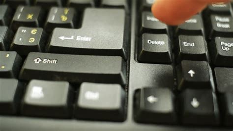 Finger Presses The Delete Key Stock Footage Video 100 Royalty Free