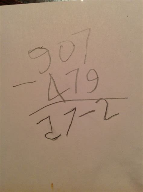 Subtraction Mistake Math Mistakes