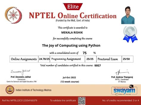 Mekala Rishik On Linkedin Python Nptel Codingjoy