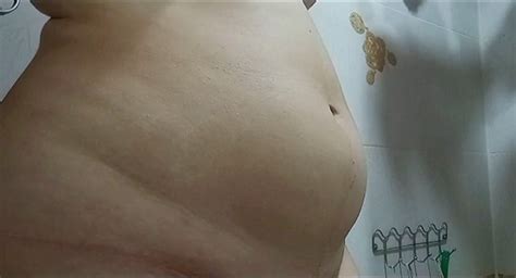 Shower Enema Belly Inflation Video 4