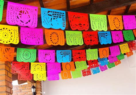 Mexican Fiesta Papel Picado Banners Cinco De Mayo Party Decorations 5