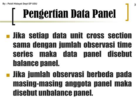 ppt panel data {pooled data} powerpoint presentation free download