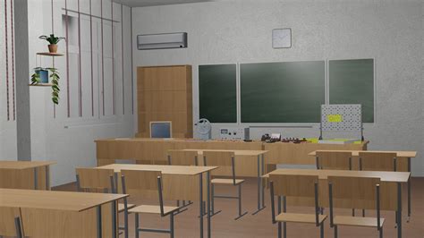 Physics Lab 3d Model 3d Model Animated Rigged Cgtrader