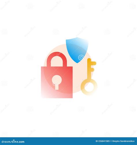 password vector icon in gradient style editable illustration stock