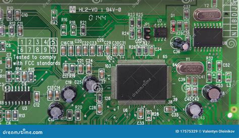 Oscillator Circuit On Prototyping Board Breadboard Stock Image