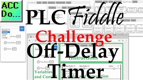 Plc Fiddle Off Delay Timer Challenge Solution