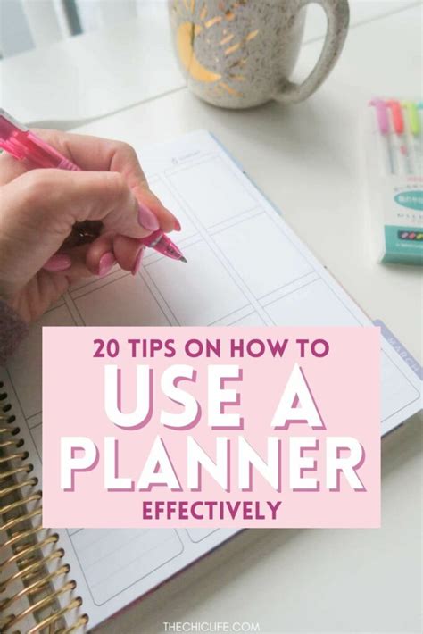 How To Use And Organize Your Planner The Chic Life