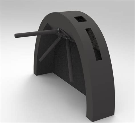 Automatic Access Control Tripod Security Gates Fingerprint Rs Communication Interface