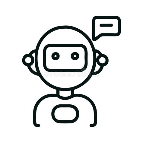 Ai Robot With Speech Bubble Stock Illustration Illustration Of Robot System 362056215