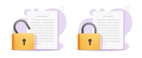 Premium Vector Document Locked Icon Via Padlock Secure Vector As