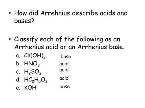 Ppt Acid Base Theories Summary And Review Powerpoint Presentation