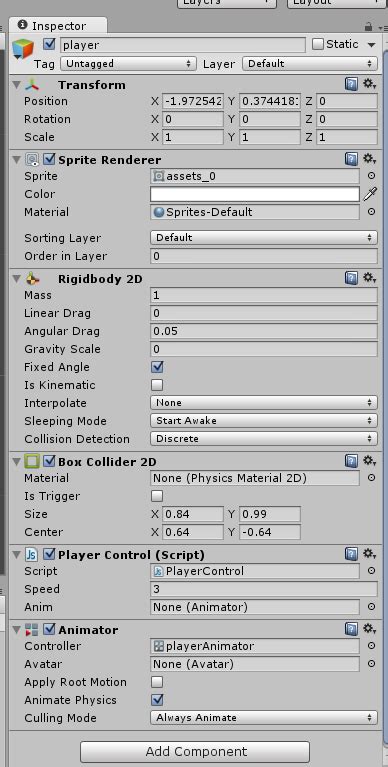 Player Does Not Move If It Has A Animator Controller Is Attracted To It