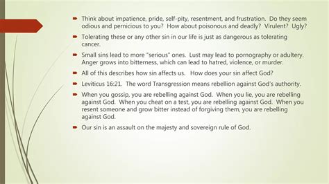 The Malignancy Of Sin Pptx