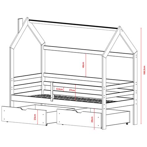 Fa ágy Lilly 90x200 Bútorline Webáruház