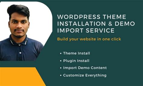 install wordpress theme import and customize demo content by jahidraj