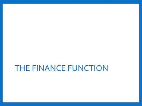 Finance Functionpdf Home Financing Personal Debt