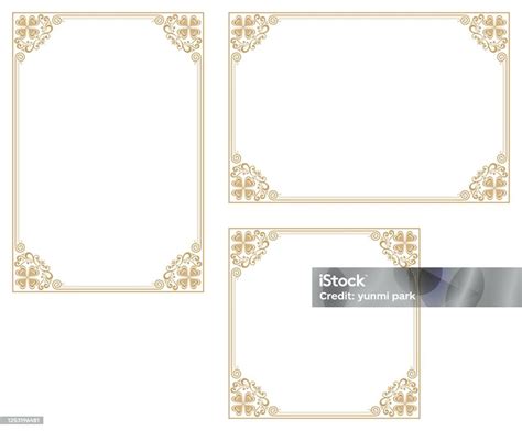 네 잎 클로버 테마 배경 동일한 디자인에 크기를 변경한 프레임입니다 A4 사이즈 용지에 좋은 프레임 0명에 대한 스톡 벡터 아트 및 기타 이미지 Istock