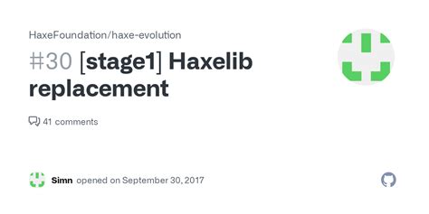 [stage1] haxelib replacement · issue 30 · haxefoundation haxe