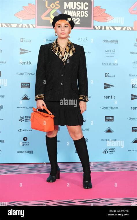 Dora Postigo Attends The Red Carpet For The Los40 Music Awards 2022 At