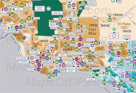 Central Maps Of El Paso Neighborhood Maps Of El Paso Texas