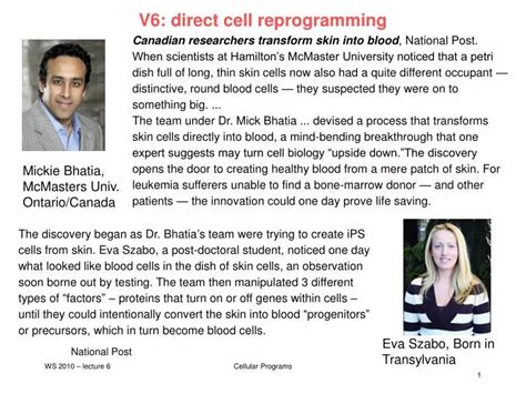 Ppt V6 Direct Cell Reprogramming Powerpoint Presentation Free