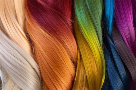 Premium Ai Image Hair Colors Palette