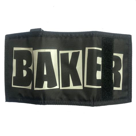 Baker Skateboards Brand Logo Tri Fold Wallet Black Slugger Skate Store