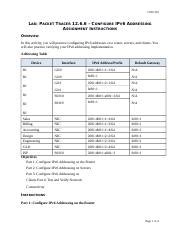 Configure IPv Addressing On Router Step By Step Guide For CSIS Course Hero