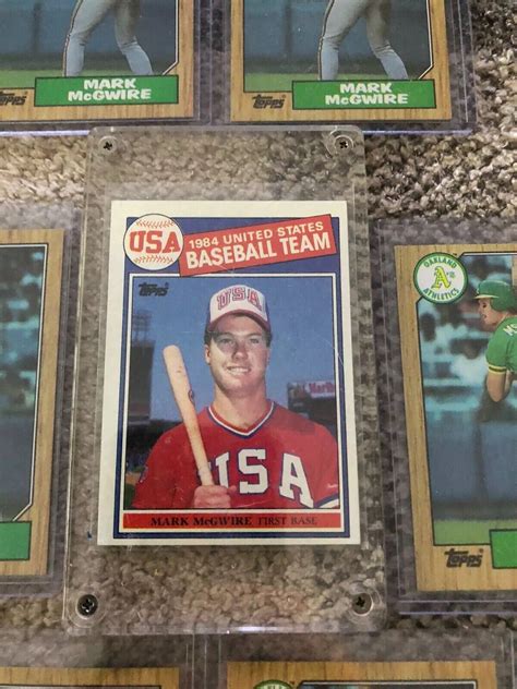 1985 Topps Mark Mcgwire Olympic Team Usa 401 6ct 1987 Topps 366