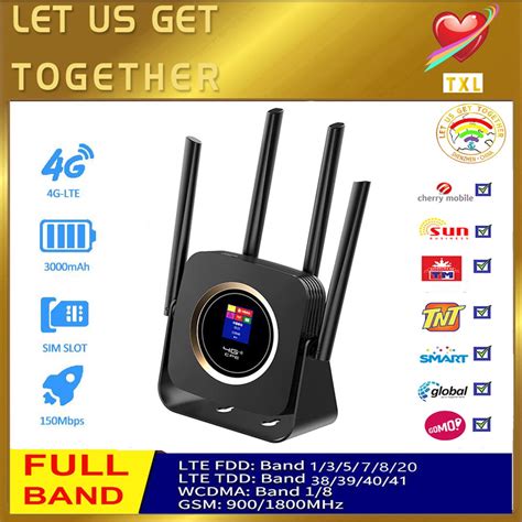 4g Wifi Modem Router New Version Router Hotspot 4g Lte Modem（black） Shopee Philippines