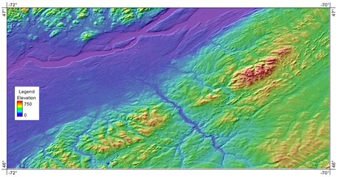 Map Elevation Colors Looking At Elevation Map Skills Printable