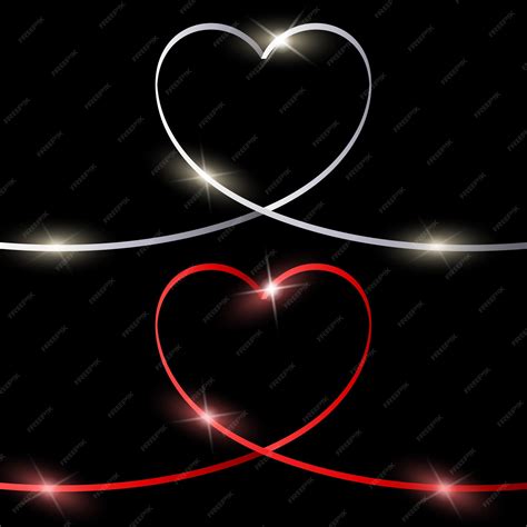 Premium Vector Heart Shape Elements For Valentines Day