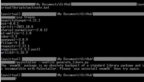 Python Can Not Run Pyinstaller As I Get Enum34 Error Stack Overflow