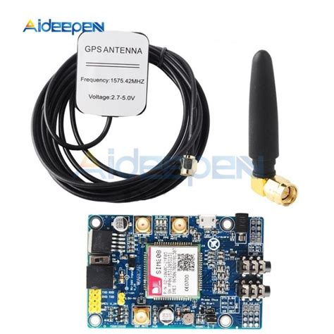 sim808 gsm gprs gps development board module ipx sma with gps antenna
