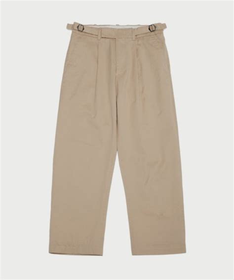 틀영 워시드 치노 수트 팬츠 Beige 위시버킷