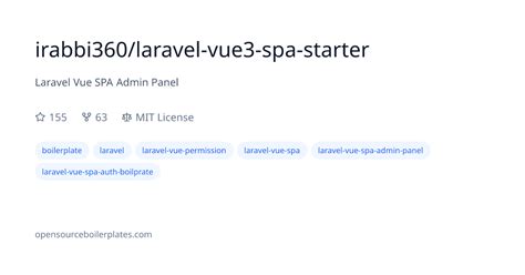 Irabbi360laravel Vue3 Spa Starter