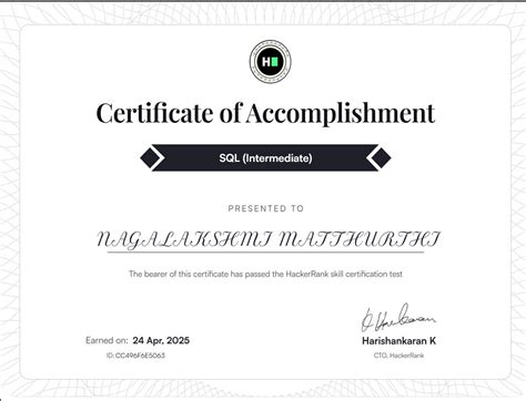 Mysql Sql Hackerrank Certification Dataskills Databasedevelopment