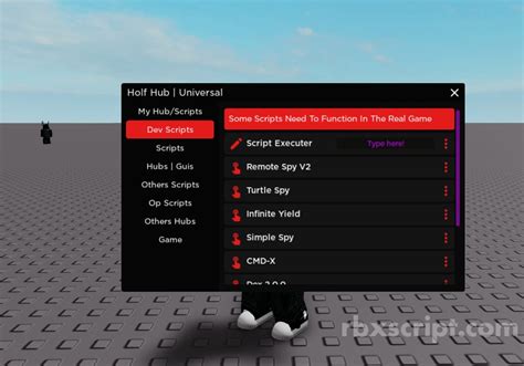 roblox holf hub scripts rbxscript
