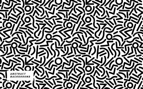 Premium Vector Irregular Pattern Black And White Background