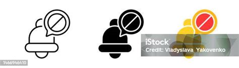 전화선 아이콘으로 울리는 종소리 알림 알림 벨소리 초인종 징글 벨소리 메시지 전화 알람 시계 선에 있는 벡터 아이콘 흰색 배경에 검은색과 화려한 스타일 1위에 대한 스톡