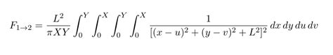 Calculus And Analysis Solving A Quadruple Integral Of View Factor