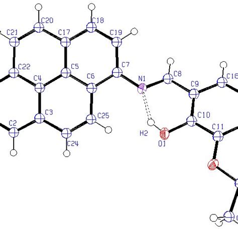 The Molecular Structure Of Hl With Atom Labeling Displacement